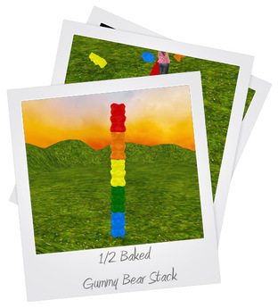 Second Life Marketplace - 1/2 Baked Gummy Bear Bouncy Stack